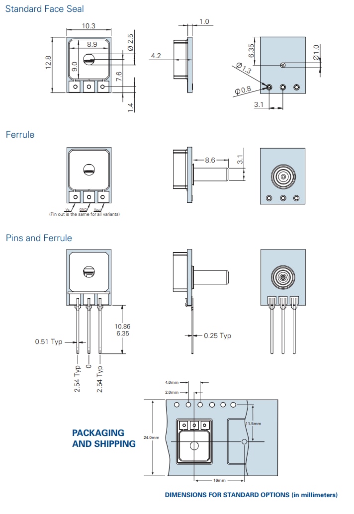 TR Series Pressure Transducer - Merit Sensor | Mouser