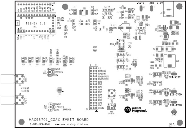 MAX96701COAXEVKIT Evaluation Kit - Analog Devices / Maxim Integrated ...