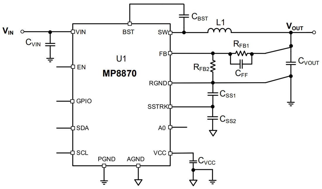 MP8870 Synchronous Step-Down Converter - MPS | Mouser